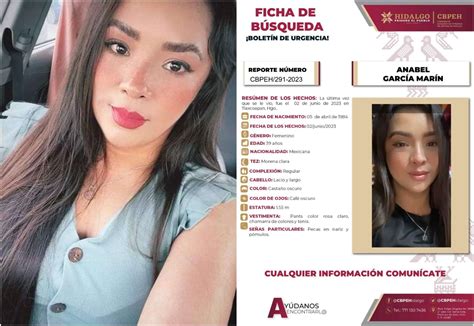 Emiten ficha de búsqueda para localizar a Anabel desapareció en Tlaxcoapan