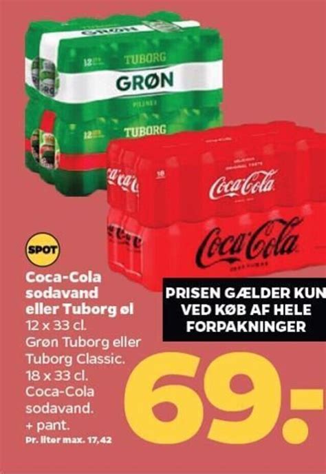 Coca Cola Sodavand Eller Tuborg Ol 12 X 33 Cl Tilbud Hos Netto