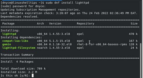 How To Install Lighttpd To Host Website In RHEL 8