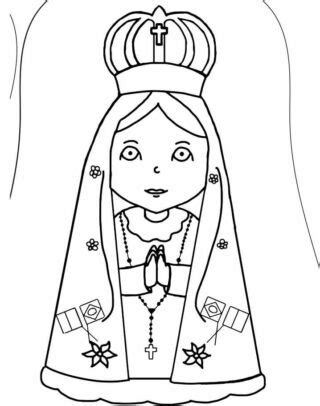 20 Desenhos De Nossa Senhora Aparecida Desenhos Para Colorir