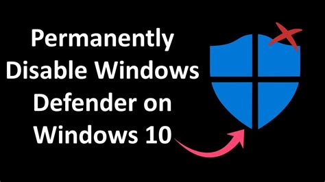How To Permanently Disable Windows Defender In Windows Youtube