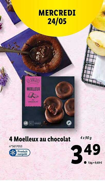 Promo 4 Moelleux Au Chocolat Chez Lidl ICatalogue Fr