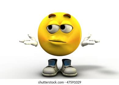 3d Illustration Thinking Emoticon ilustración de stock 53719321