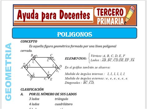 Polígonos para Tercero de Primaria Ayuda para Docentes