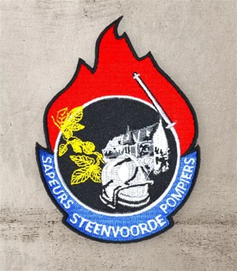 ANCIEN ÉCUSSON POMPIER CIS de Steenvoorde SDIS 59 Nord Sécurité Civile