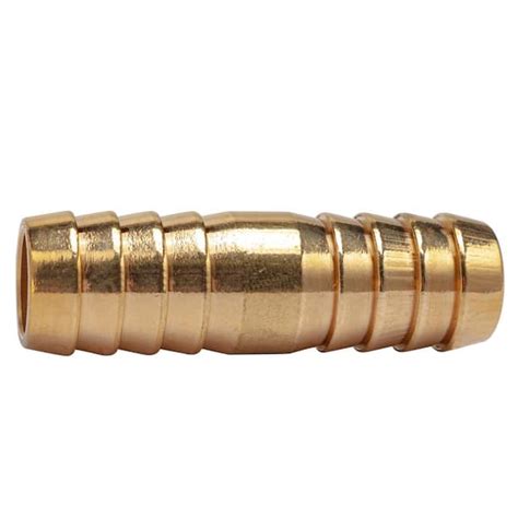 LTWFITTING 5 8 In I D Brass Hose Barb Splicer Fittings 5 Pack