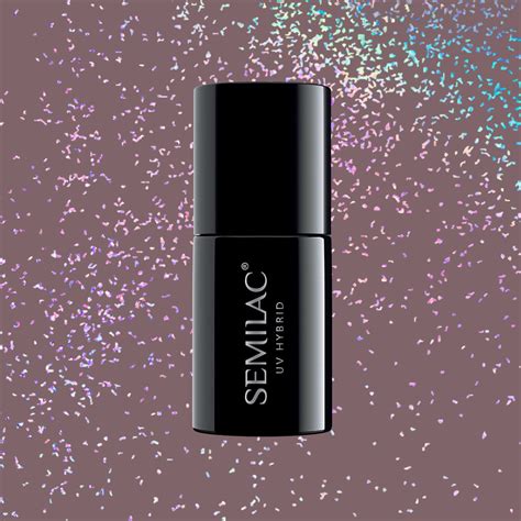 322 Lakier Hybrydowy UV Hybrid Semilac Shimmer Dust Brown 7ml Nasze