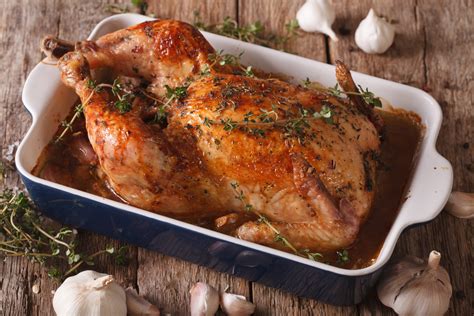 Poulet rôti au citron et thym Des recettes healthy saines et faciles