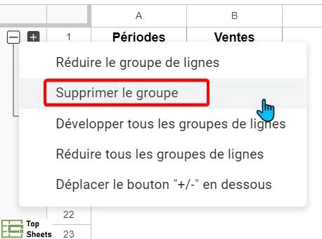 Regrouper Des Lignes Et Des Colonnes Dans Google Sheets