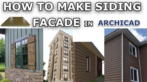 How To Make Siding Facade In Archicad Tutorial YouTube