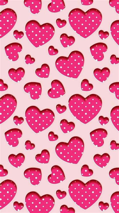 Papel De Parede De Coração Rosa Para Paredes