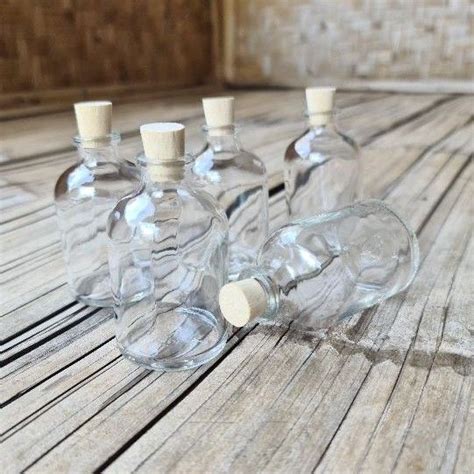 Jual Botol Kaca Vial 50ml Tutup Kayu Gabus Botol Vial 50ml Shopee