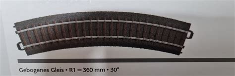 Märklin H0 24130 Gleis gebogen Radius 360 mm 30 Grad Nagodis Webshop