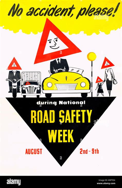Road Safety Week Poster Stock Photo Alamy