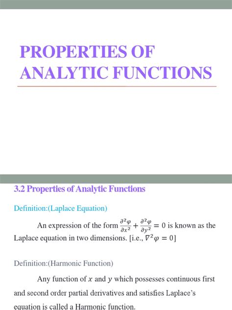 3 2 properties of analytic function 025514 pdf equations mathematical concepts