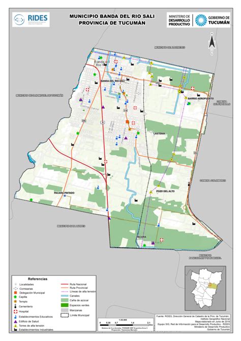 Municipio de Banda del Río Salí RIDES Mapas Tematicos RIDES
