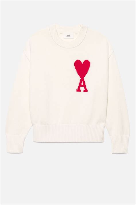 Ami Paris Ami De Coeur Crewneck Sweater 17152127 37247029 1000