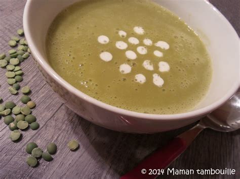 Soupe de pois cassés Maman Tambouille
