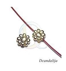 Entrepiezas de zamak con baño de plata para diseñar pulseras
