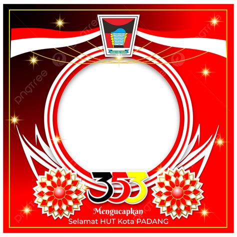 Indonesian Flag Vector PNG Images Twibbon Happy 353 Year Anniversary