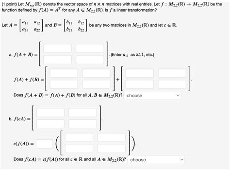 [solved] 1 point let let t r r2 be the linear transfor