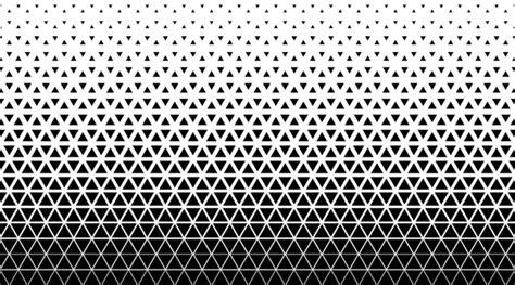 Halftone Triangle Abstract Background Black And White Vector Pattern
