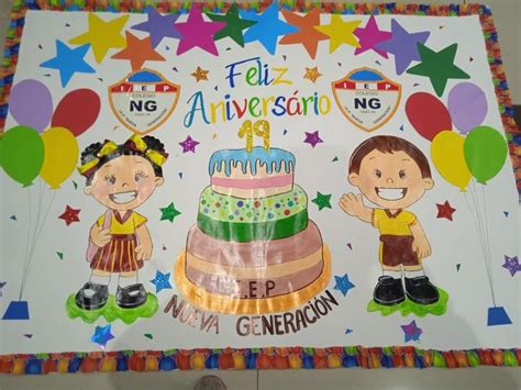 Aniversario De Colegio Aniversario De Colegio Pancartas De
