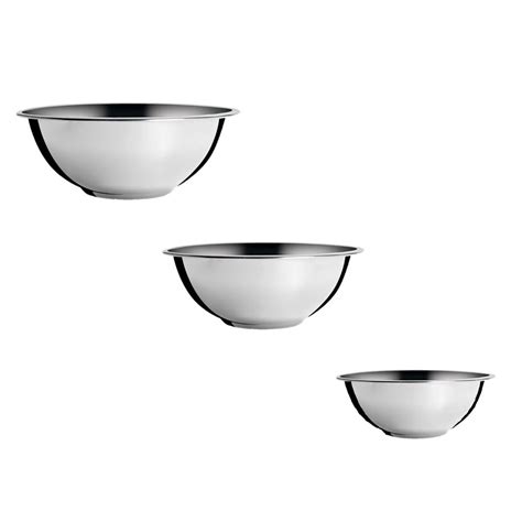 Conjunto Jogo Bacia Tigela Bowl Saladeira Aço Inox 3 Peças Submarino