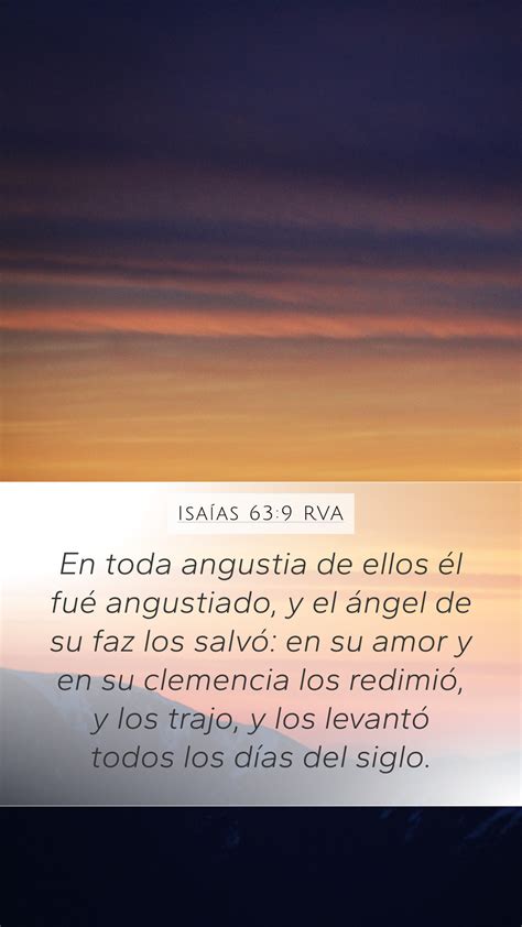 Isaías 63 9 RVA Mobile Phone Wallpaper En toda angustia de ellos él