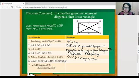 theorems on rectangle youtube