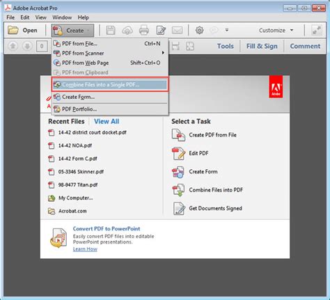how to combine files into one pdf rene e laboratory