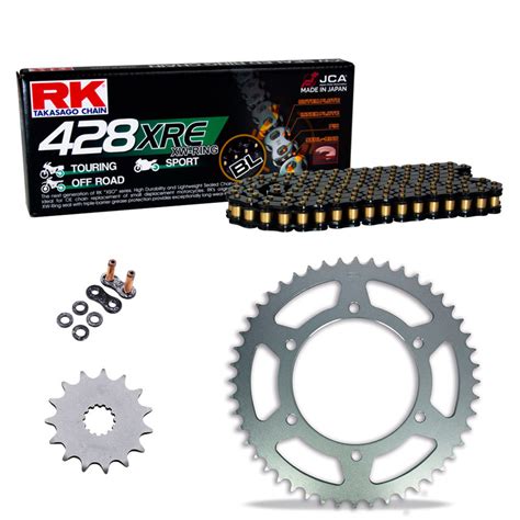Kit De Arrastre Rk Xre Yamaha Crypton Reforzado Con
