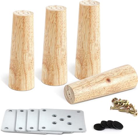 Skelang Cm Pieds De Meuble Bois Massif Pieds De Canap Bois Pieds