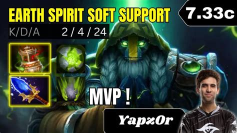 Patch C Yapzor Earth Spirit Soft Support Gameplay Dota Full