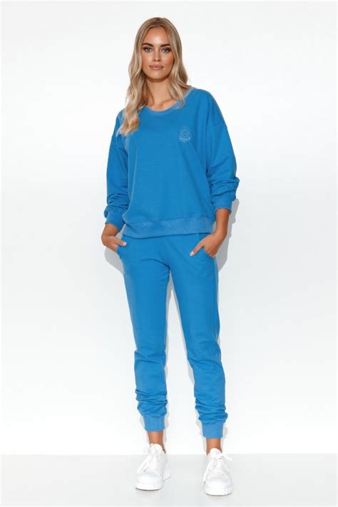Lekki Damski Komplet Dresowy Blue Jeans M787 Polskie Komplety W