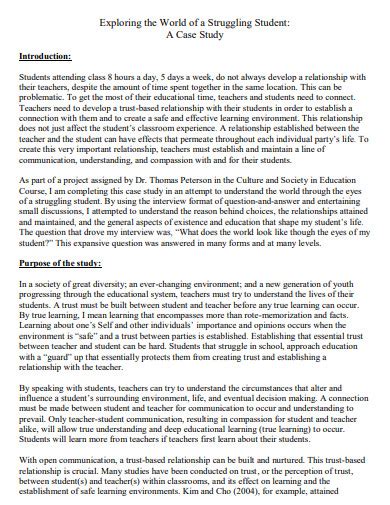 Student Case Study 18 Examples Format Benefits Pdf