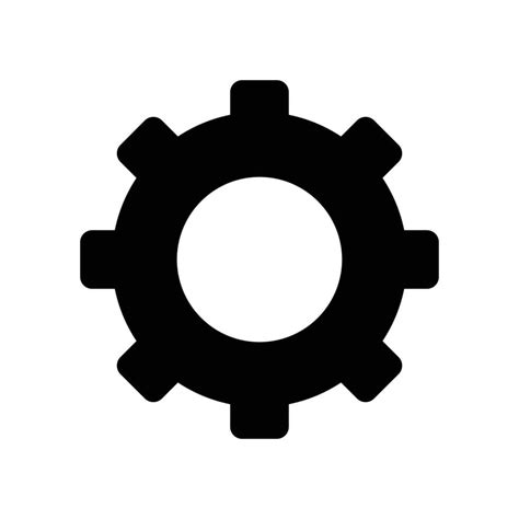 Vector Setting Icon Vector With Work Cog Gear Element Cogweel Mechanism