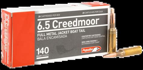 Centerfire Full Metal Jacket 140 Gr 6 5mm Creedmoor Rifle Ammo 20