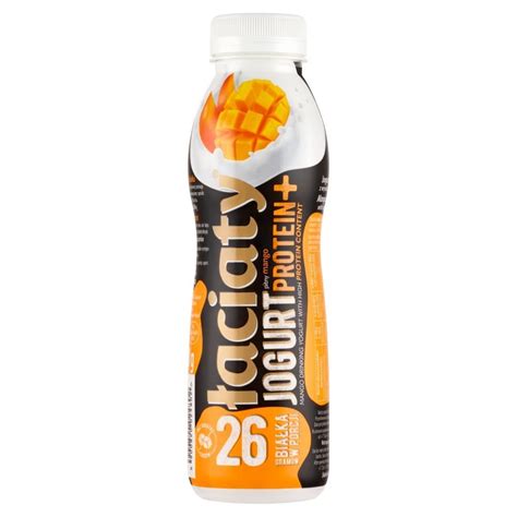Łaciaty Protein Jogurt pitny mango 360 g Zakupy online z dostawą do
