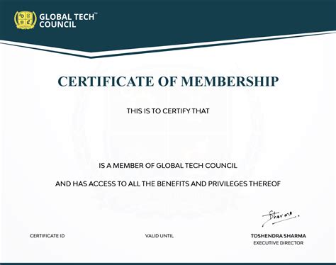 Global Tech Council Academy Credentials Accredible Certificates