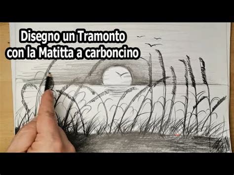 Come Disegnare Un Tramonto Con La Matita A Carboncino Tutorial YouTube