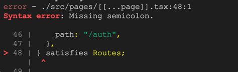 support new typescript `satisfies` operator · vercel next js · discussion 40895 · github