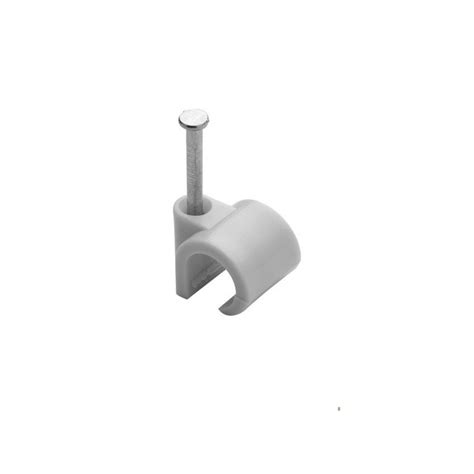 Lot de 100 attaches fils diamètre de 8 à 12 mm L 26 mm gris