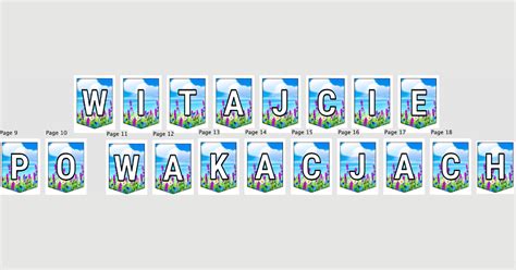 Girlanda Do Druku Witajcie Po Wakacjach W PDF Za Darmo Napis