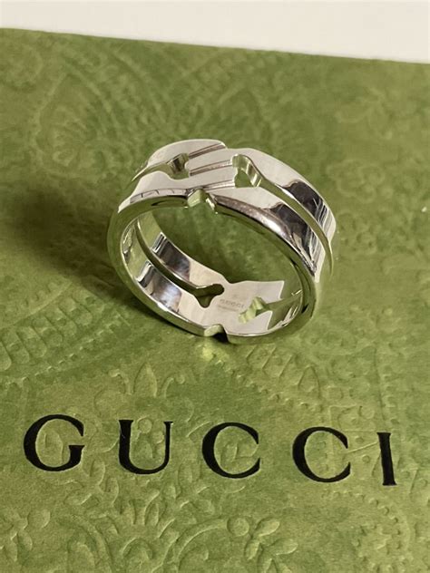 傷や汚れあり営AD588 60 GUCCI グッチ ノットリング Ag925刻印 1561FI 表記サイズ15 指輪 総重量7 23g