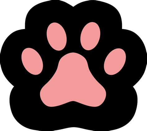 Cute Cat Paws Clipart Cat PNG Black Cat Paw Clipart Digital Clipart