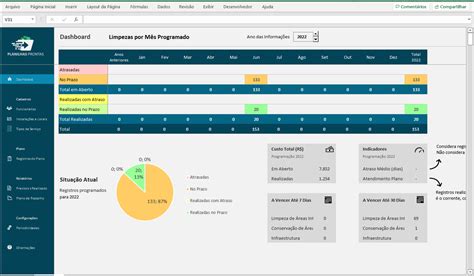 Planilha Para Plano De Limpeza Em Excel Planilhas Prontas