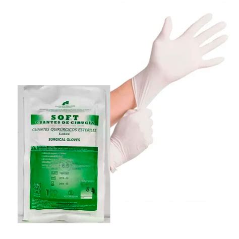 Guantes Quirúrgicos Latex marca Soft Médica Consolidada Distribuidora