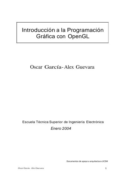 buffers de opengl introducción a ia programación gráfica con opengl