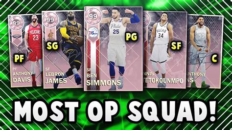 THE BEST AND MOST OVERPOWERED SQUAD THAT YOU CAN BUY IN NBA 2K18 MyTEAM